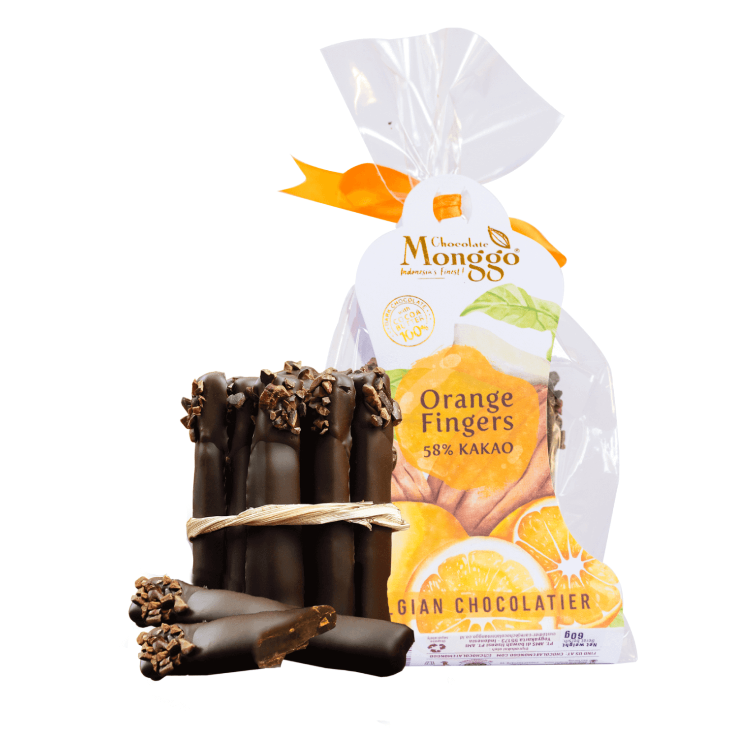 ORANGE FINGERS 60gr – Chocolate Monggo